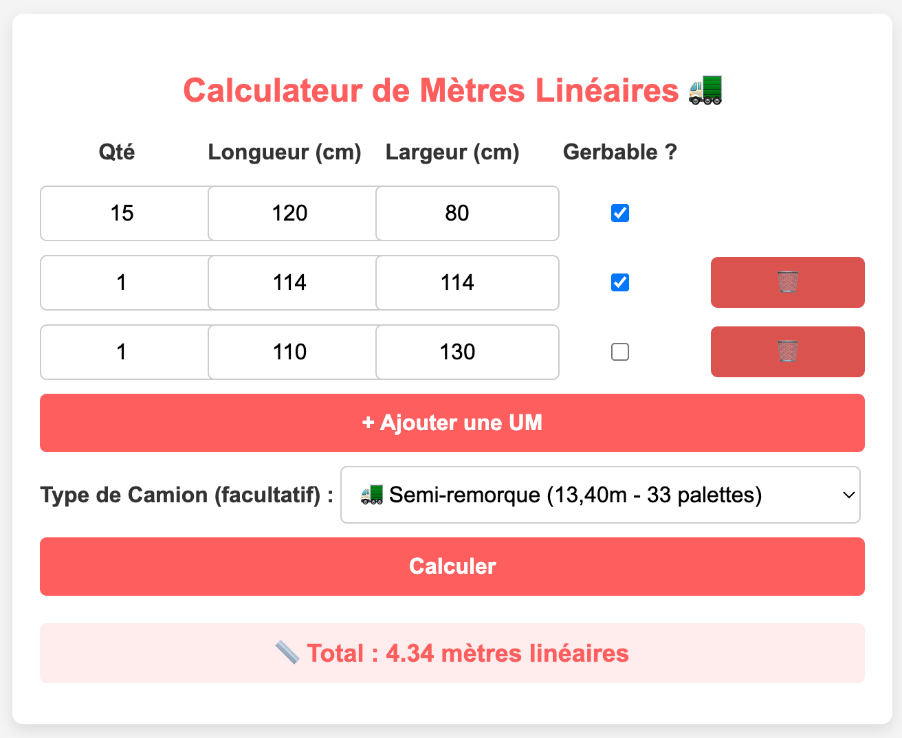 Transport : Comment convertir facilement vos palettes en mètres linéaires