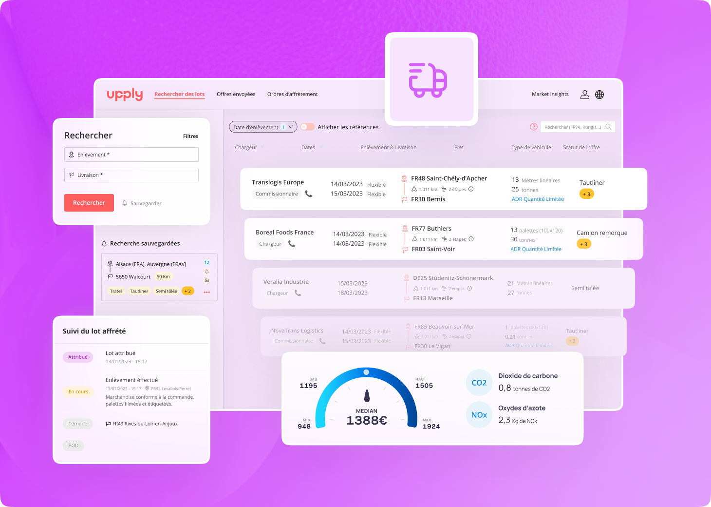Freight Marketplace : Plateforme Sourcing et Achat direct de transport